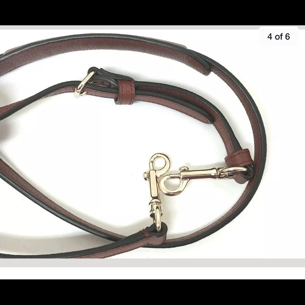 Coach Red Leather Crossbody Strap - Gem